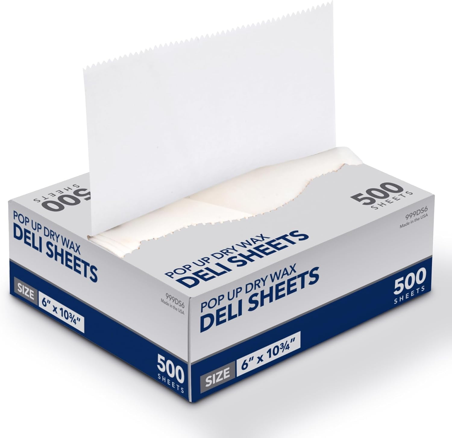 500 Pack Deli Paper, 6" Pre-Cut Dry Wax Paper For Food, Heavy Duty Pop ...