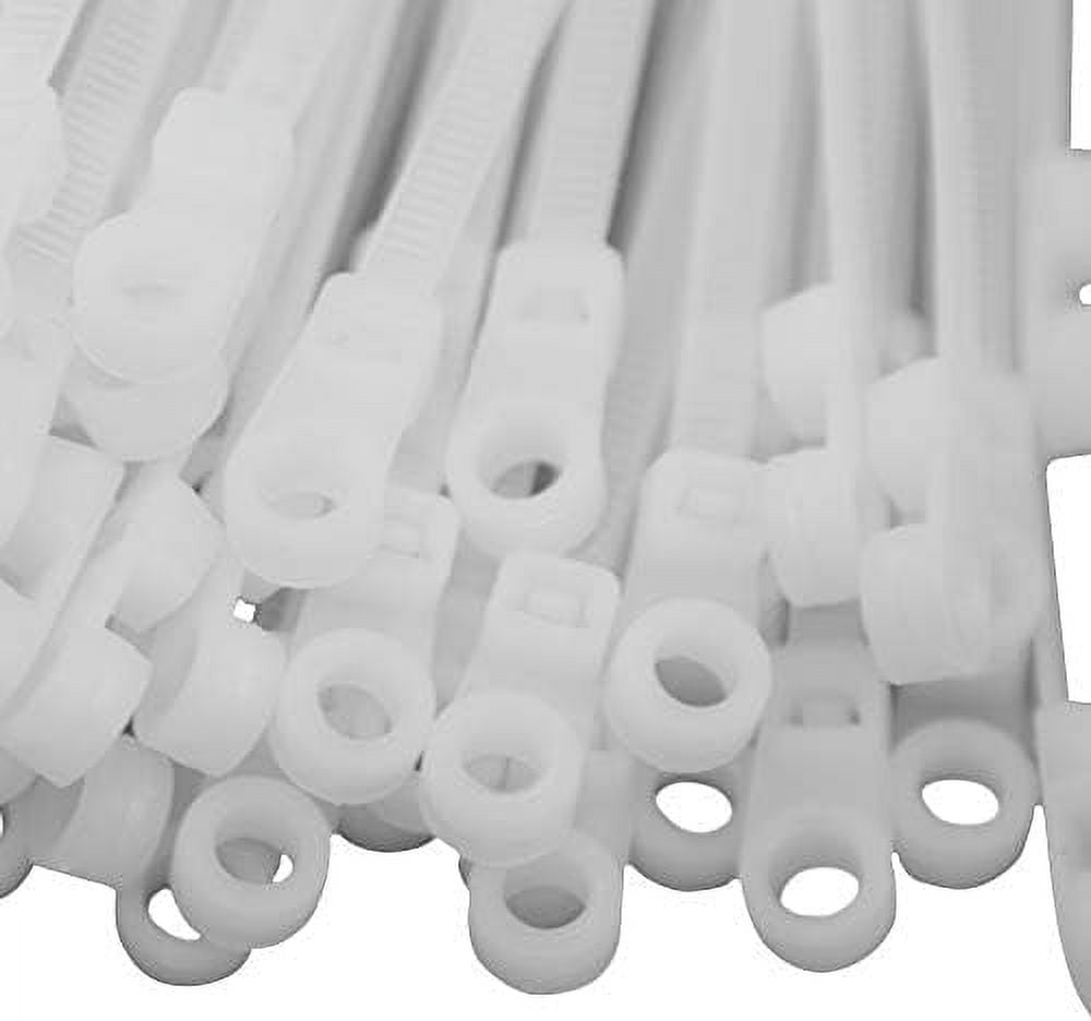 500-Pack Extremely Heavy Duty 8 Inches Zip Cable Tie Down Straps Wire ...