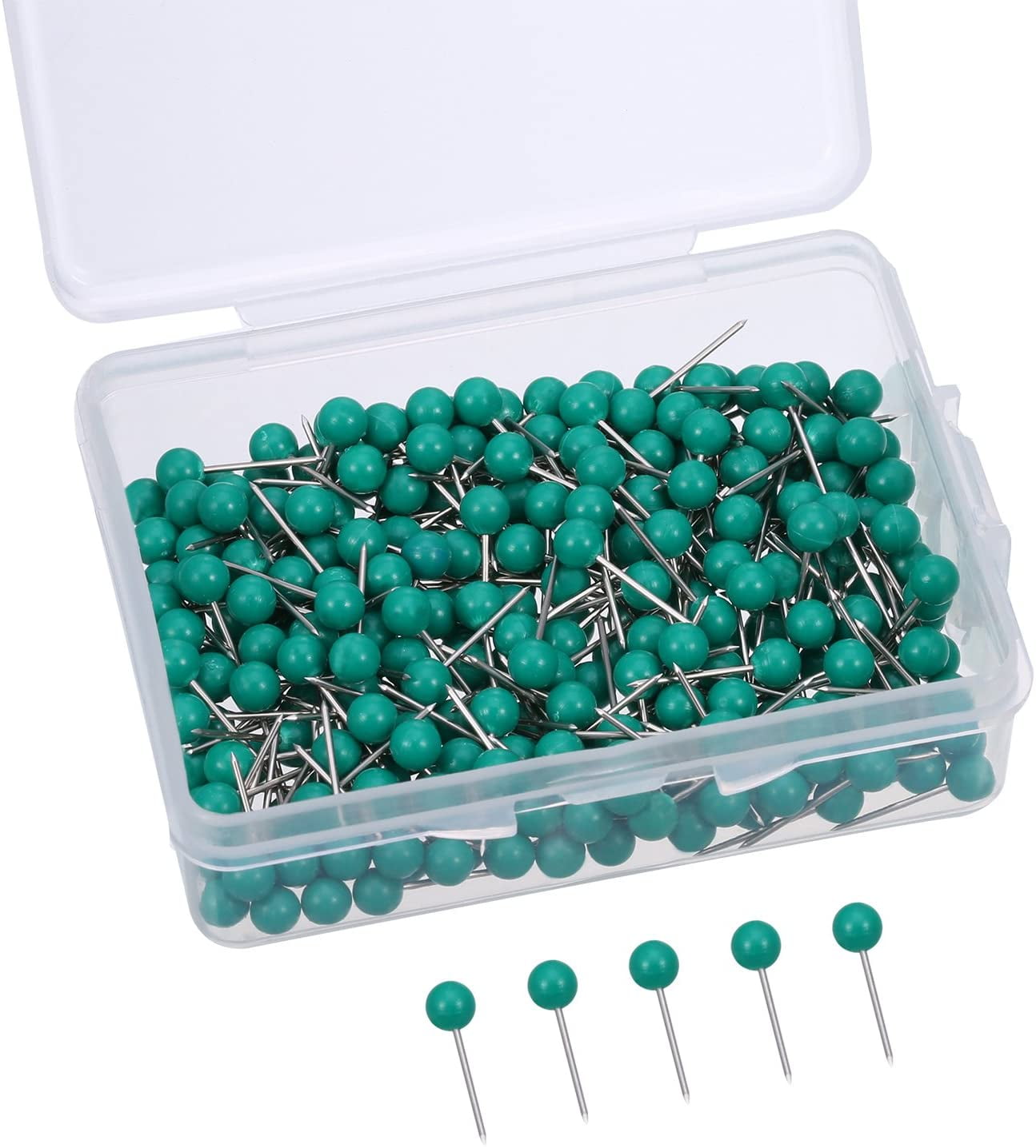 500 Pack Map Push Pins Map Tacks Small Size (Green, 1/8 Inch) - Walmart.com