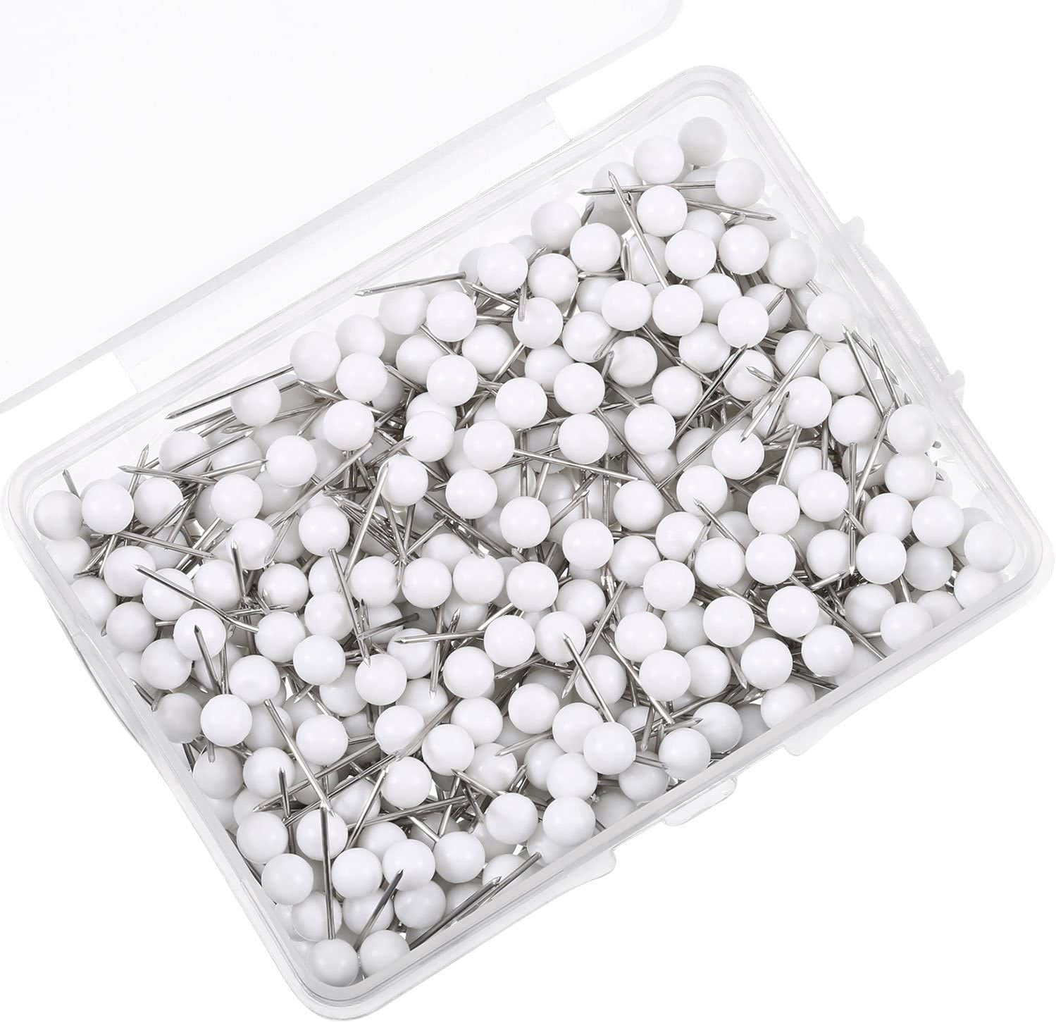 500 Pack Map Push Pins Map Tacks Small Size (White, 1/8 Inch) - Walmart.com