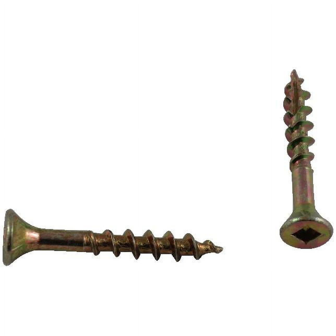 500 Pack Model Number 8 x 1-1/4 inch(s) Yellow Zinc Plated All Purpose ...