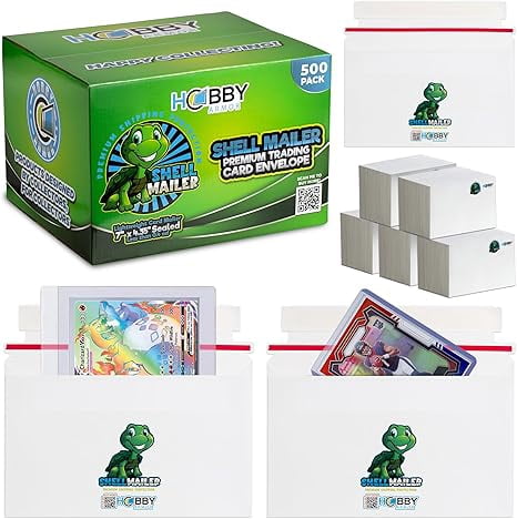500 Pack Shell Mailer Trading Card Mailers by Hobby Armor, 7" x 4.35 ...