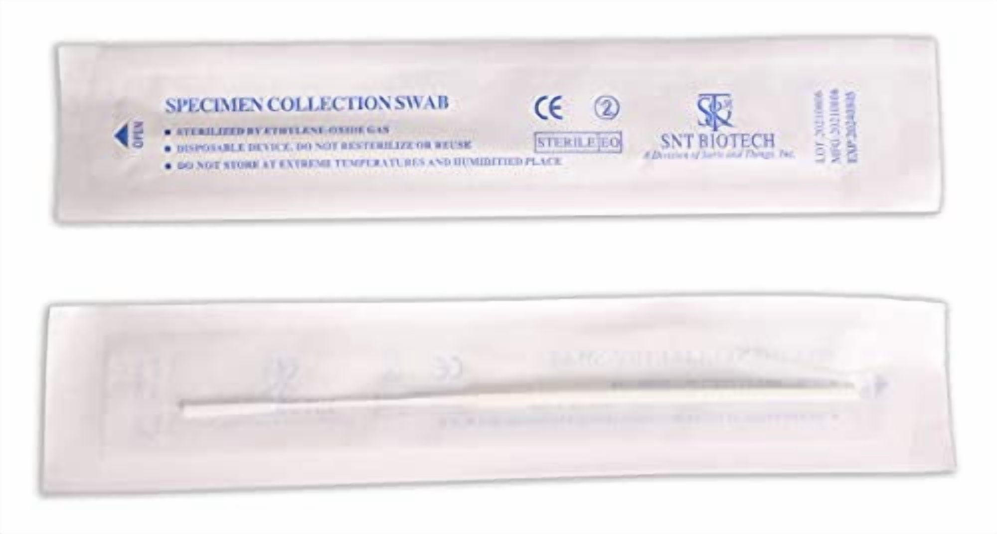 500 Pack - Sterile Nasopharyngeal Swab, Flocked Nasal Swabs for ...
