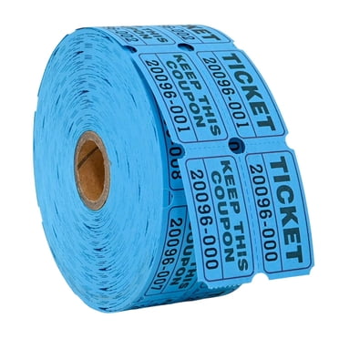 Regent Products Double Stub Raffle Tickets, 200 Count, Color Varies ...