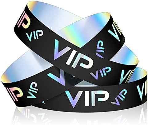 500 Pack VIP Plastic Wristbands Bracelets Party for Events VIP Custom ...