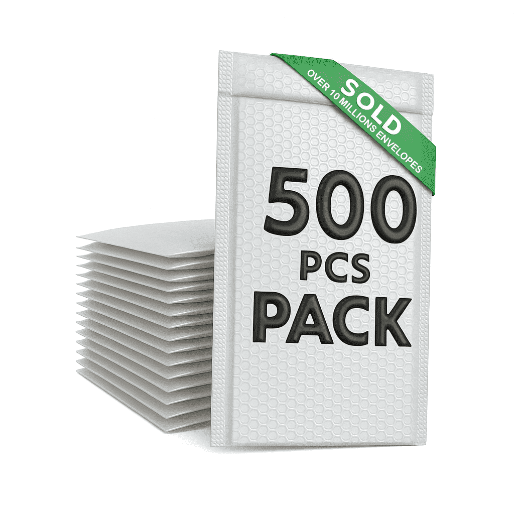 500 Pack White Bubble Mailers 6x10 Inch, Small Shipping Envelopes#0 ...