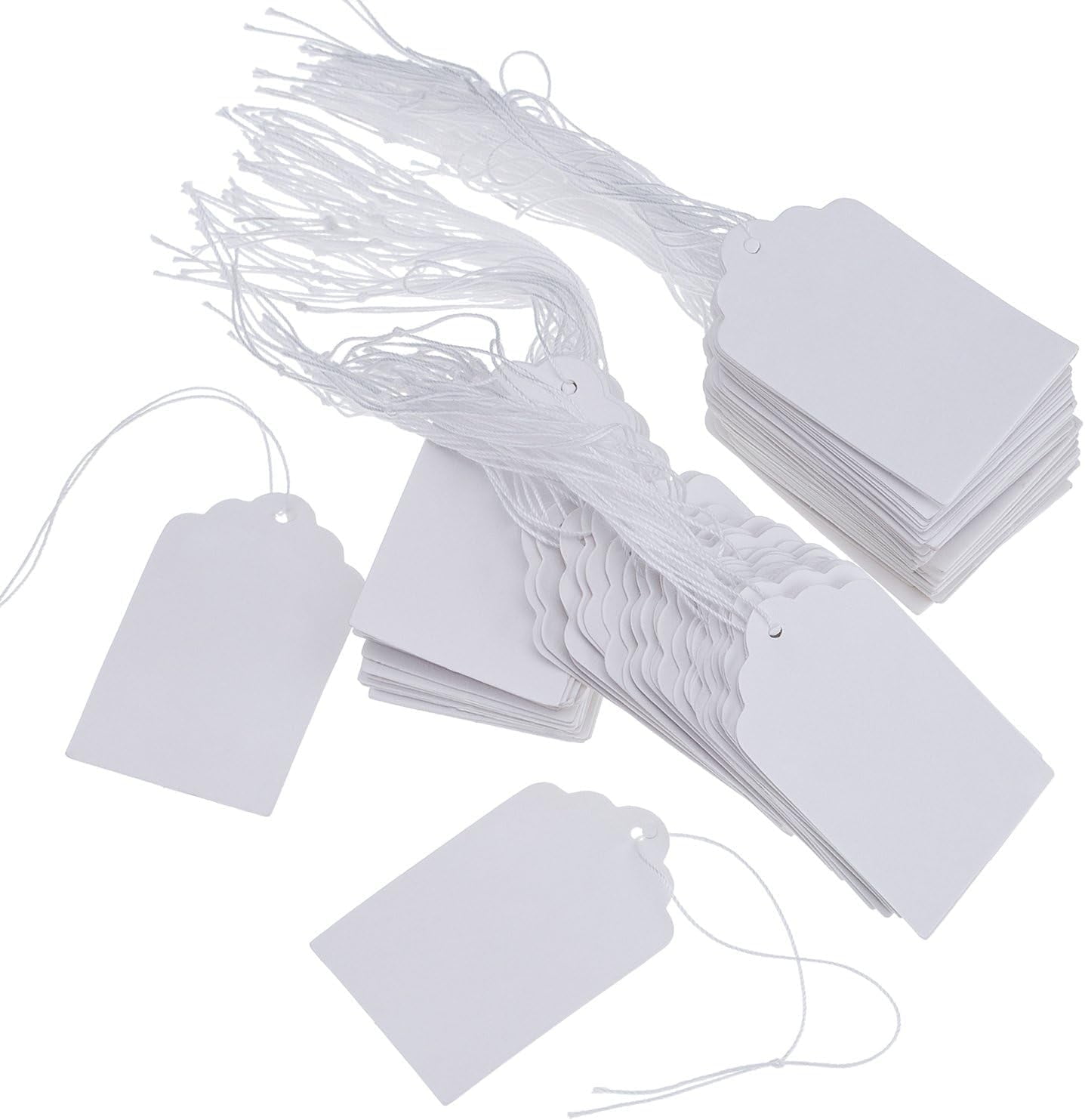 500 Pack White Marking Tags Jewelry Price Tags Hang Price Labels ...