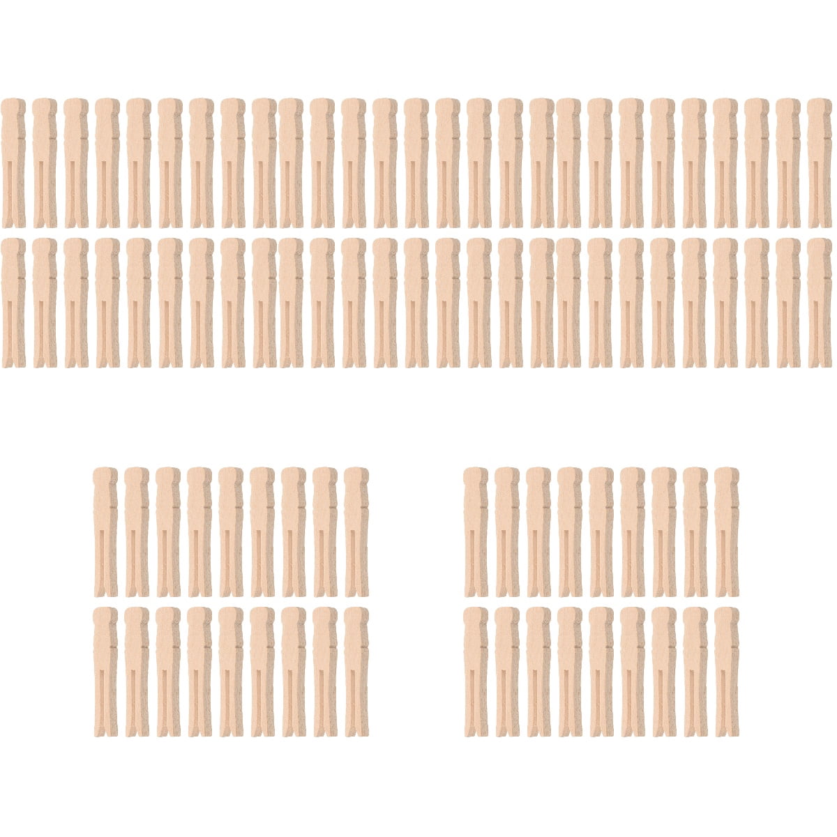 500 Pack Wooden Clothespins Vintage Dolly Clothes Pegs for Craft ...