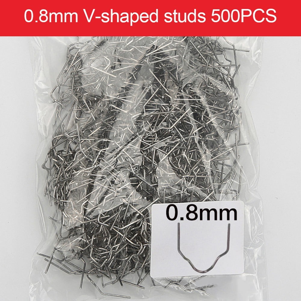 500 Pcs 0.8mm Hot Stapler Staples for Car Bumper Plastic Welder Repair ...