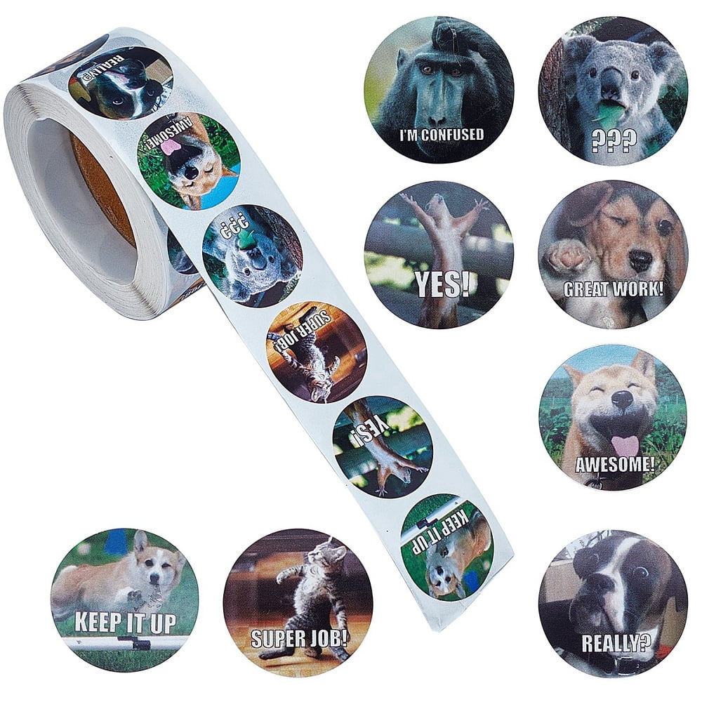 500 Pcs Animal Reward Motivational Stickers for s Student Award ...