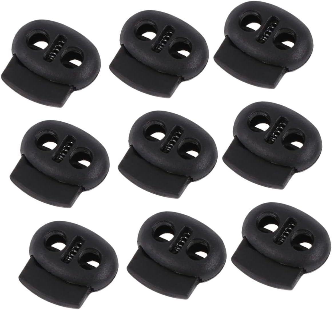 500 Pcs Backpack Elastic Ribbon Cord Lock Drawstrings Round Toggle ...