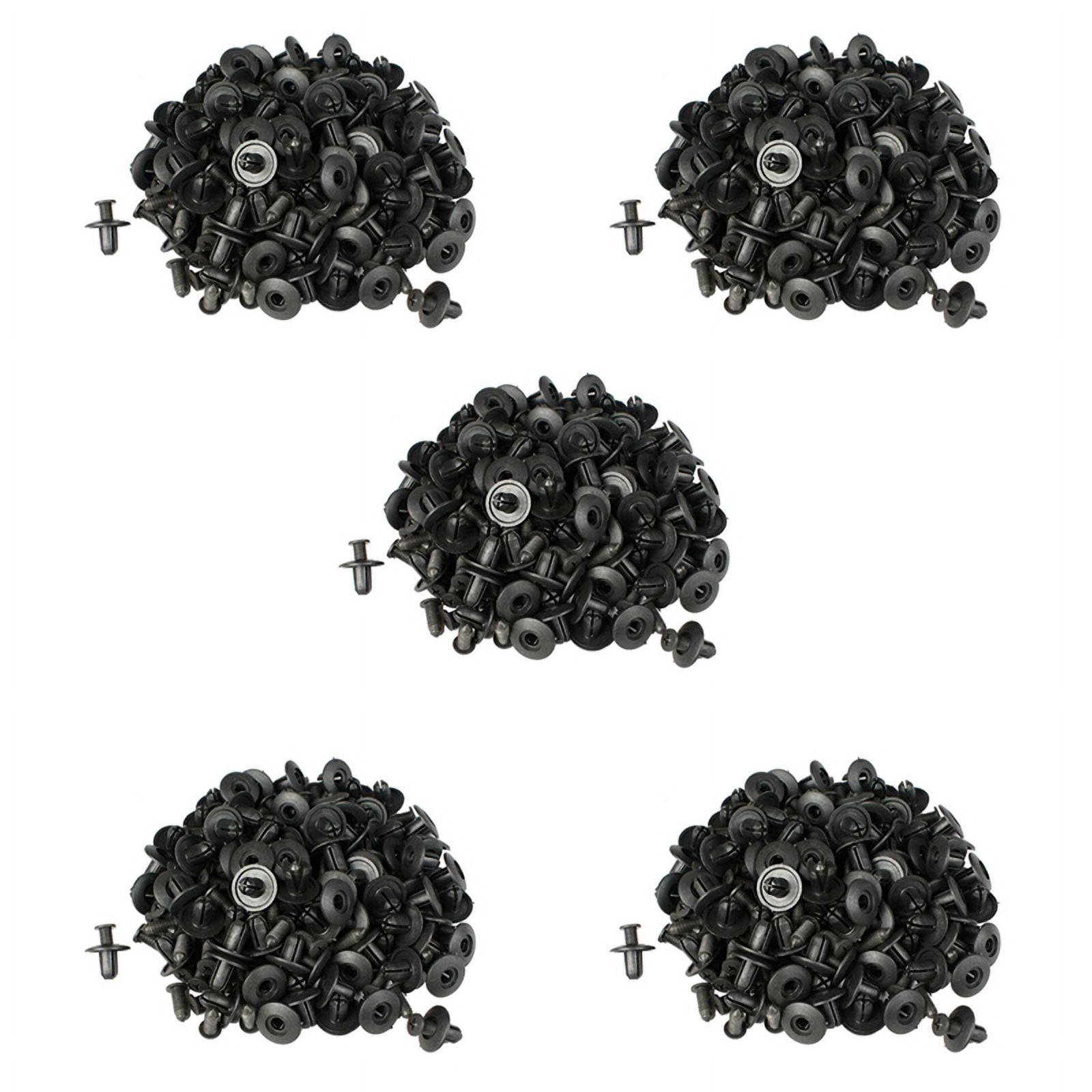 500 Pcs Black Car Plastic Rivet Fastener for 8mm Dia Hole - Walmart.com