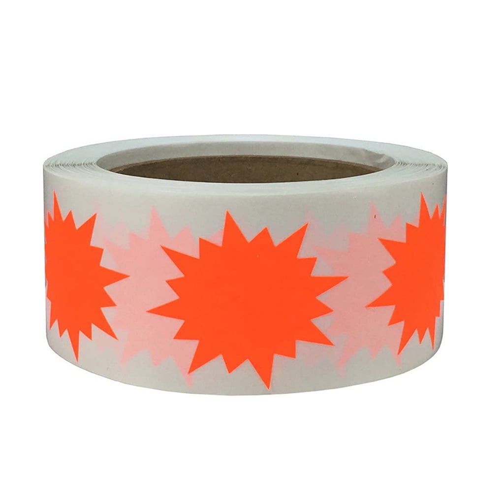 500 Pcs Bright Colorful Labels Stickers Exploding Shape Stickers ...