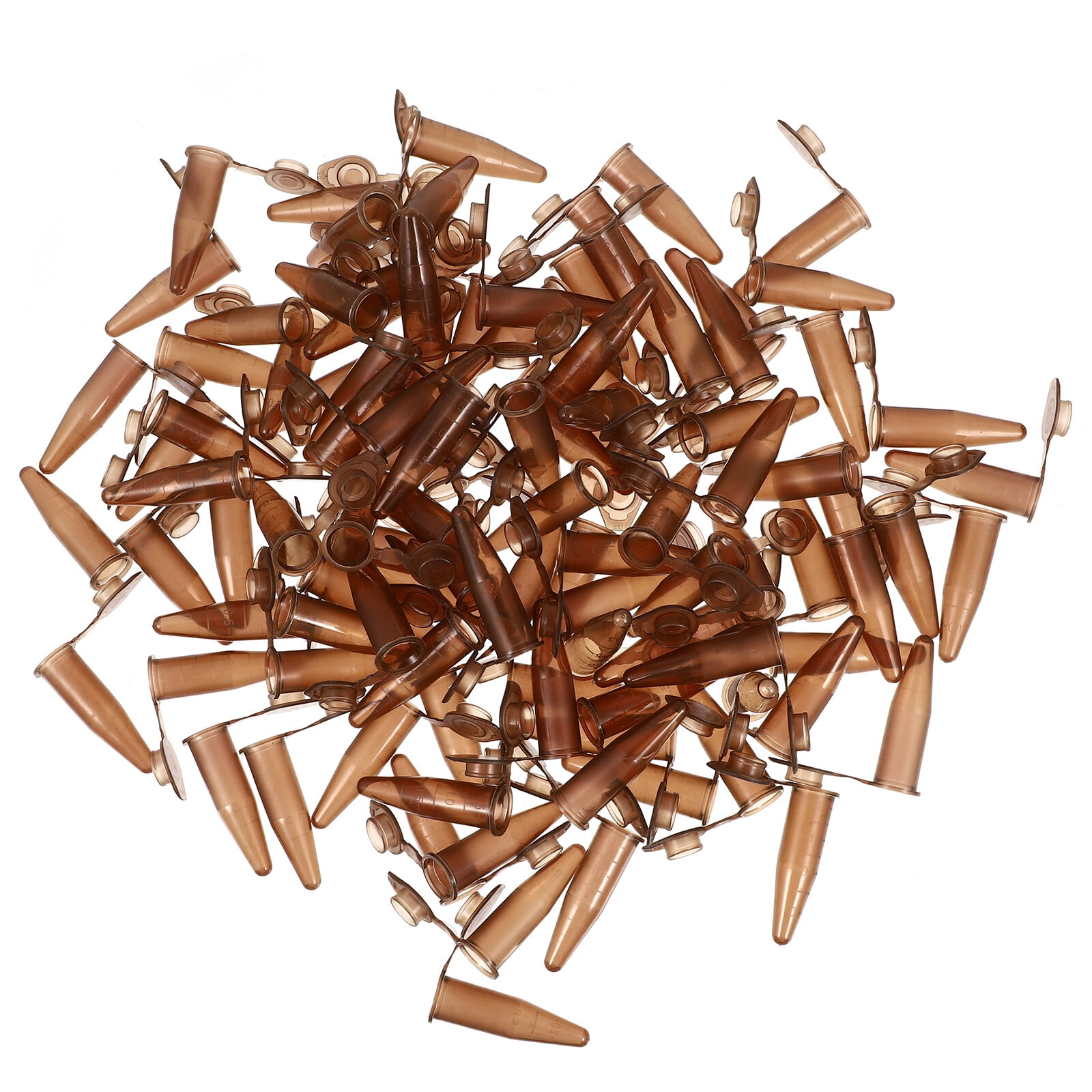 500 Pcs Brown Centrifuge Tube Laboratory Microtubes Falcon Test Rack Ml ...