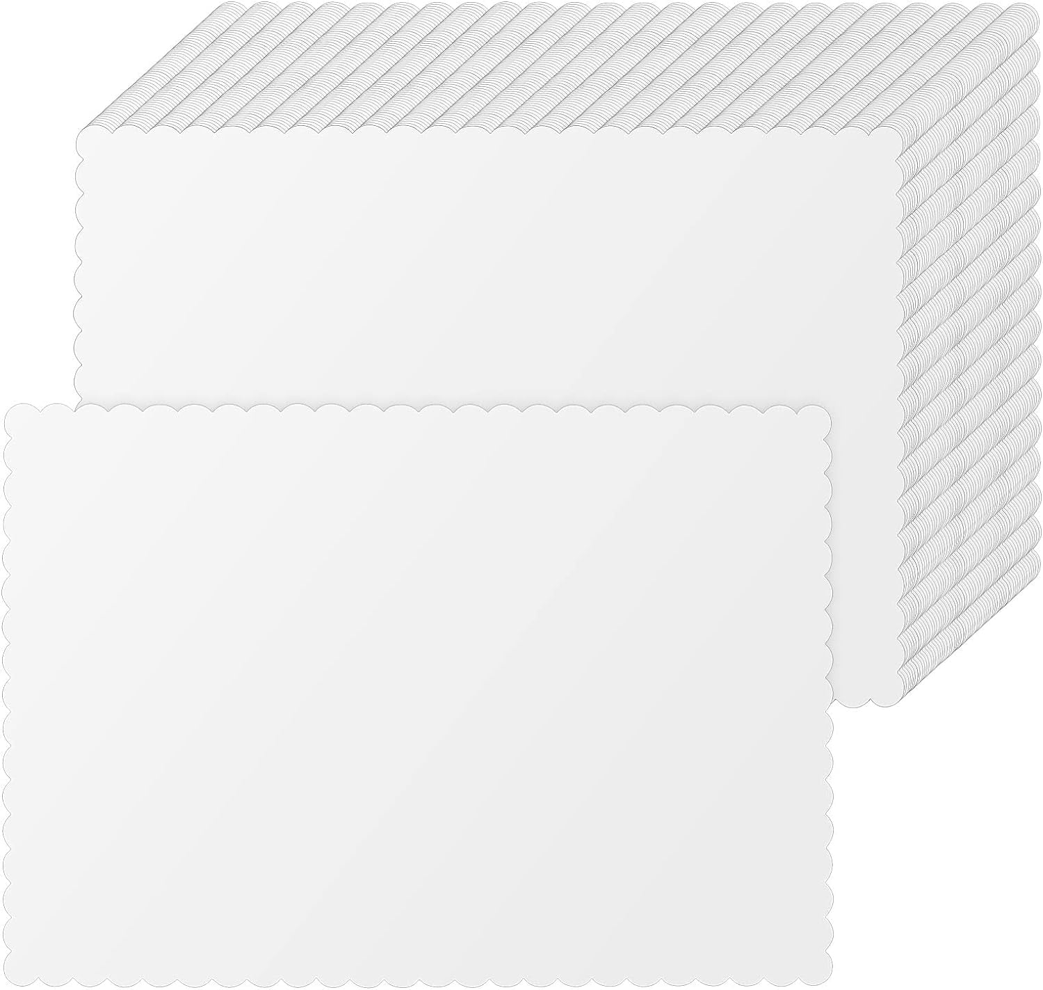 500 Pcs Disposable Paper Placemats Wavy Edge Paper Place Mats Bulk ...