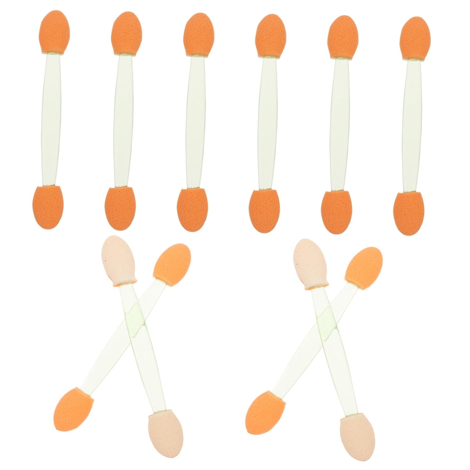 500 Pcs Double Ended Eyeshadow Brush Foam Eyeshadow Applicators Sponge ...