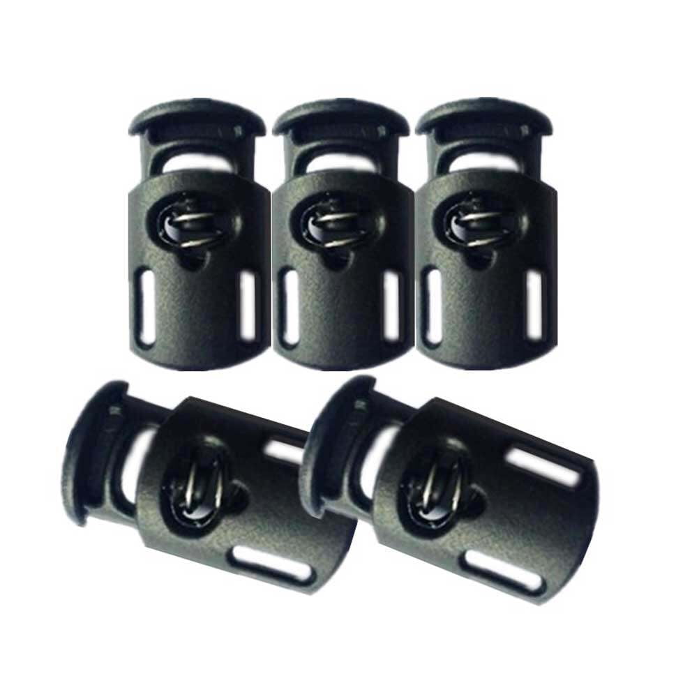 500 Pcs Drawstring Toggle Cord Lock Tent Lanyard Stops Black - Walmart.com