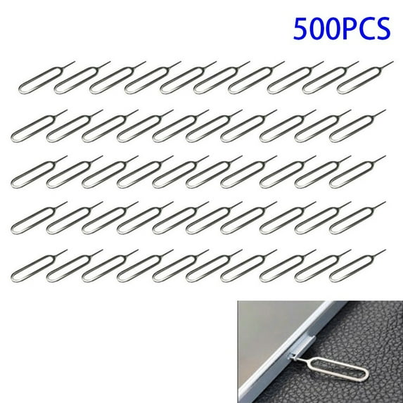 500 Pcs Eject Sim Card Tray Open Pin Needle Key Tools For Mobile Phone ...