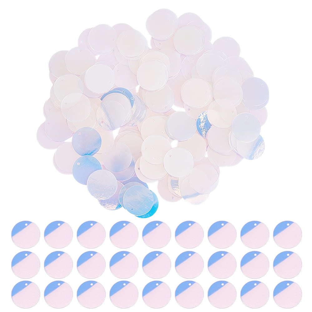 500 Pcs Flat Round Sequin Paillettes 1.9cm Iridescent Spangles ...