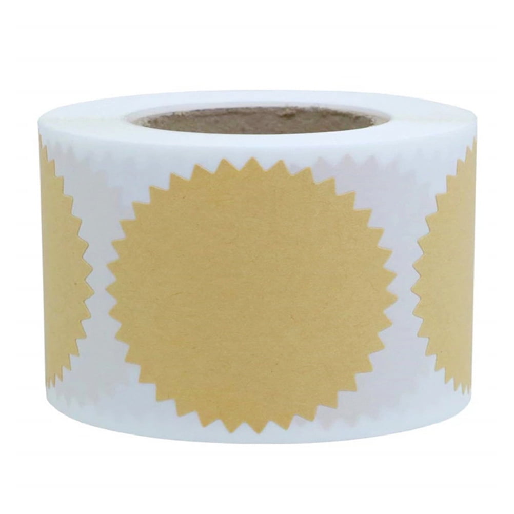 500 Pcs Gift Sealing Sticker Wrapping Labels Pantry Envelopes Khaki ...