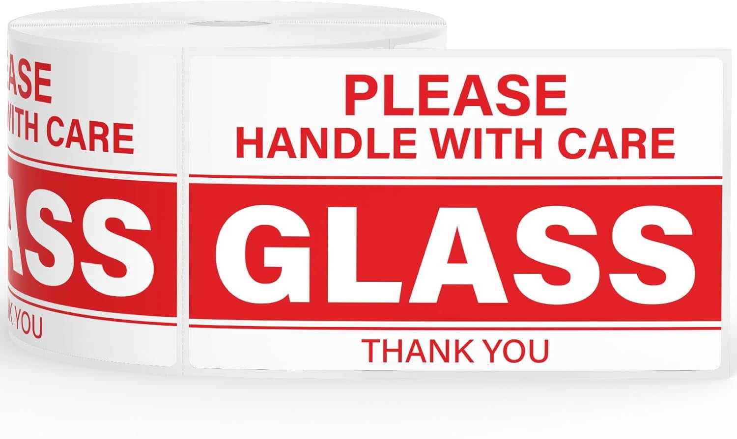 500 Pcs Glass Please Handle with Care Stickers 3" x 5" Large Fragile ...