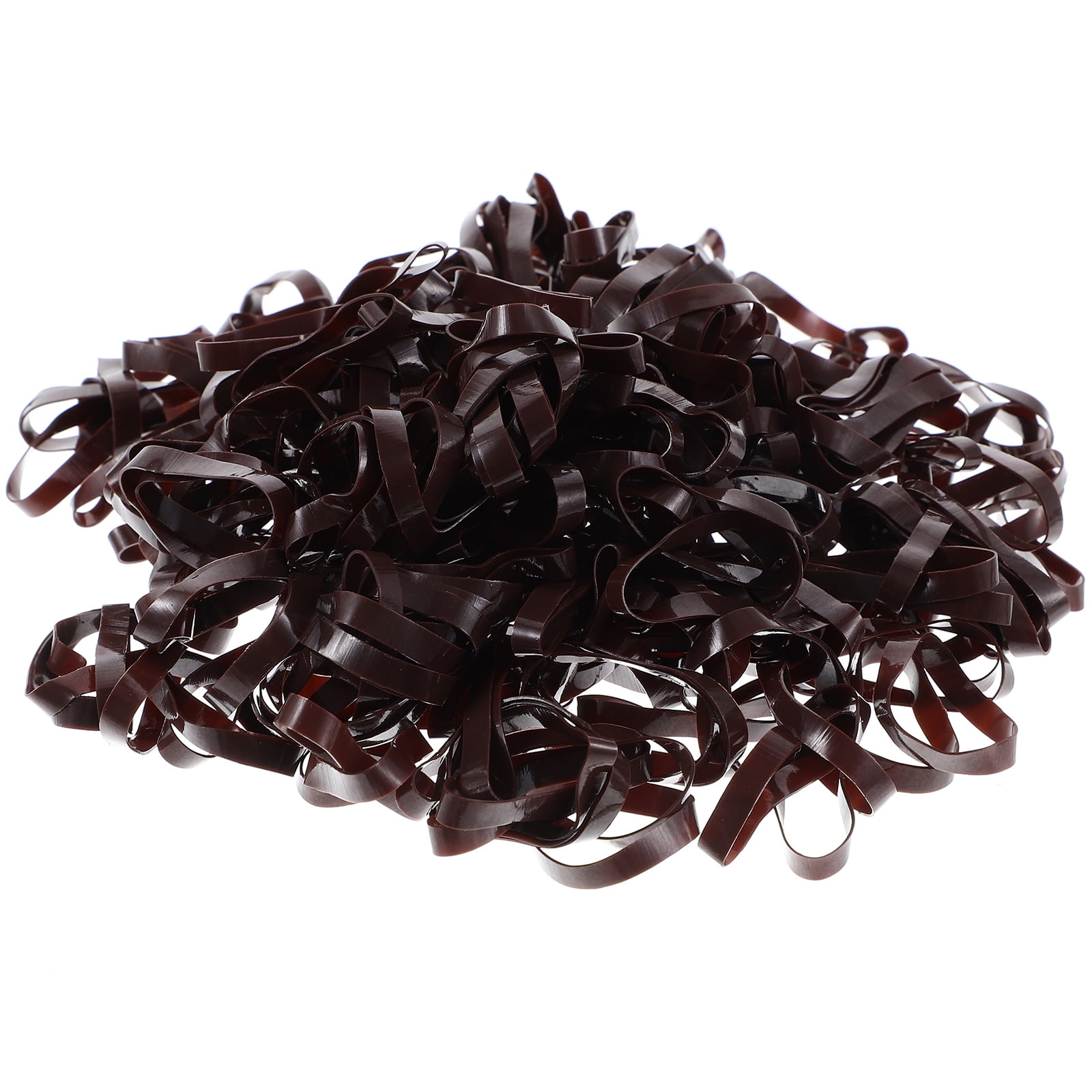 500 Pcs Hair Balm Bands Clips Ties No Damage Ribbons Coffee - Walmart.com