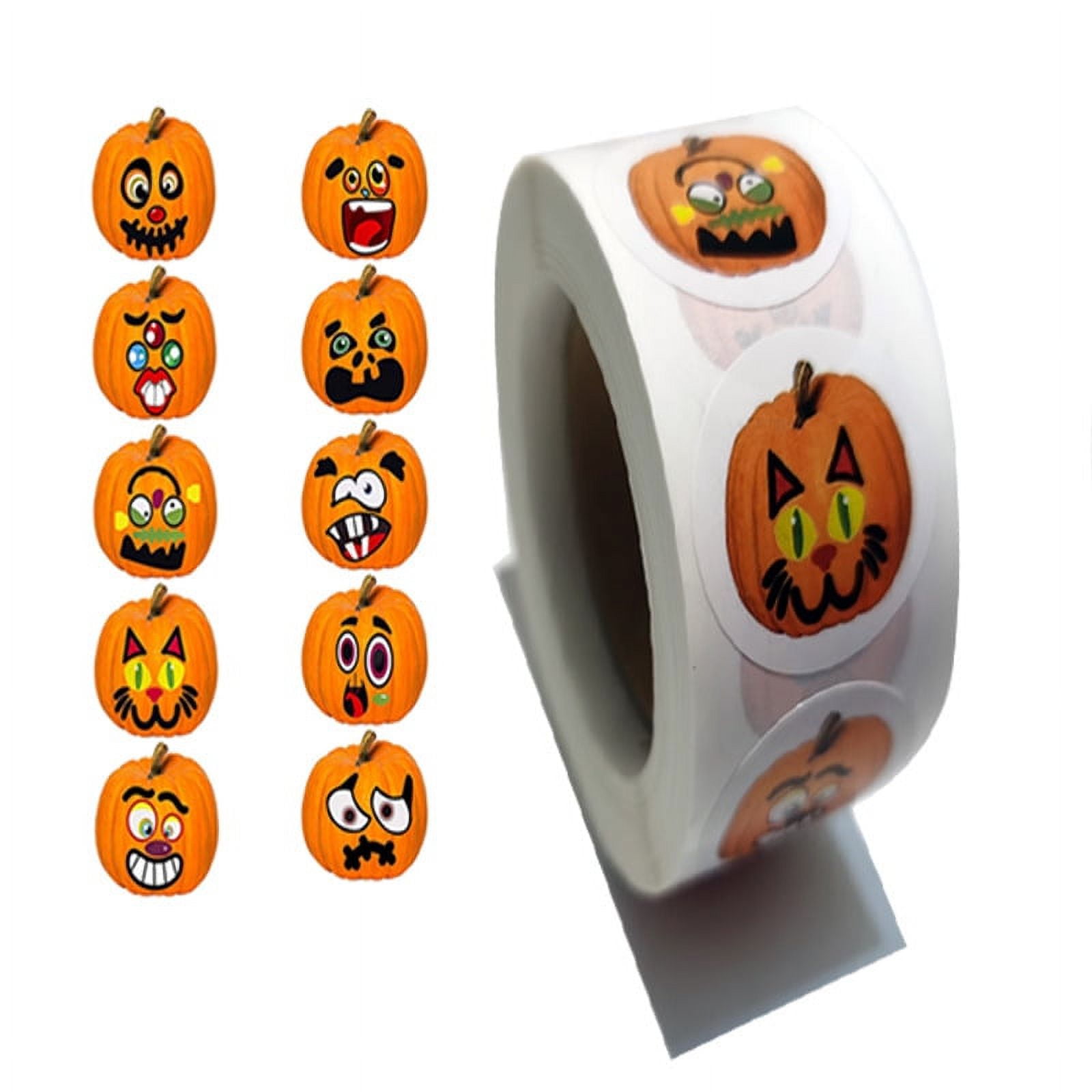 500 Pcs Halloween Stickers for Kids Halloween Pumpkin Bat Spider ...