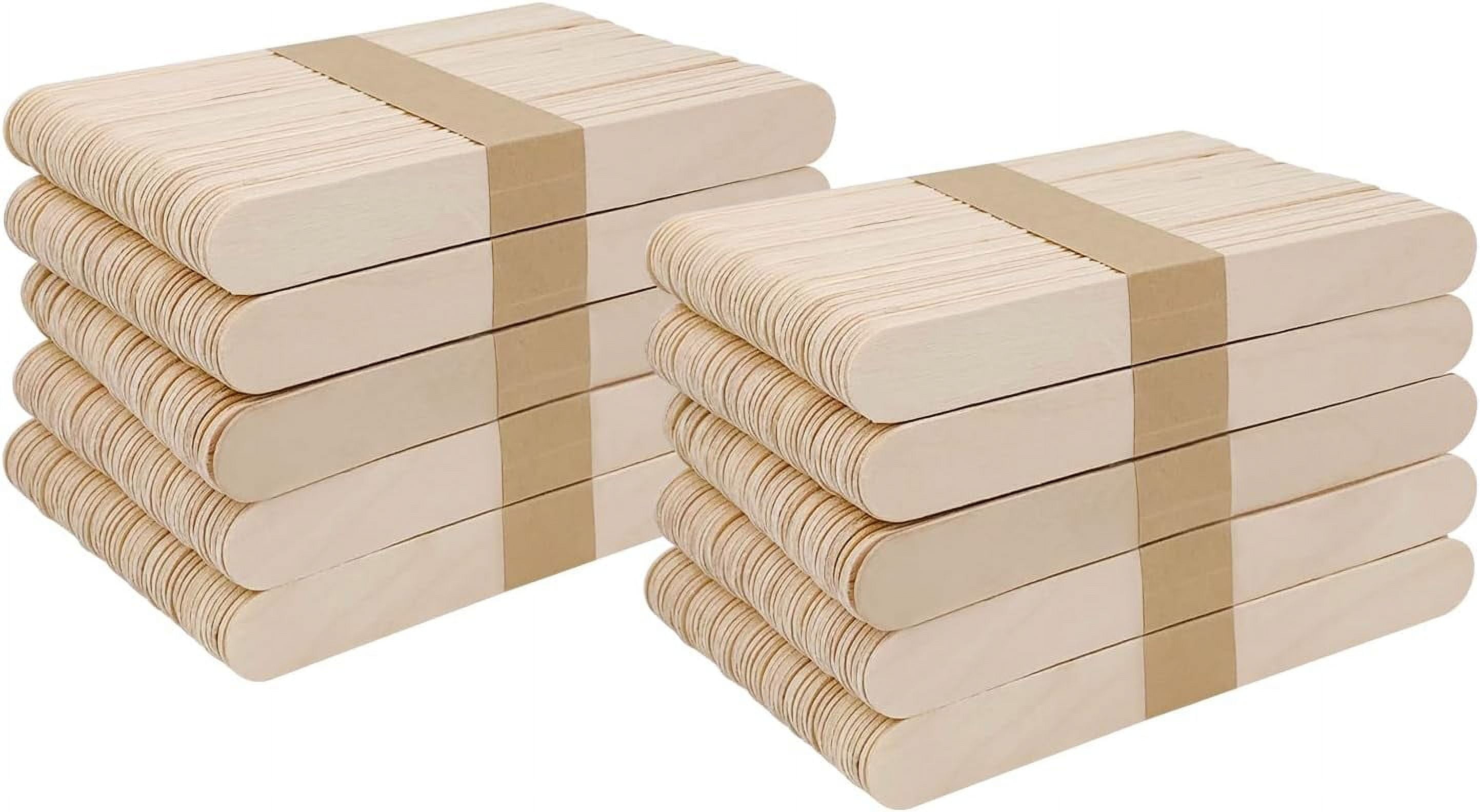 500 Pcs Jumbo Wooden Craft Sticks Popsicle Stick 6” Long x 3/4”Wide ...
