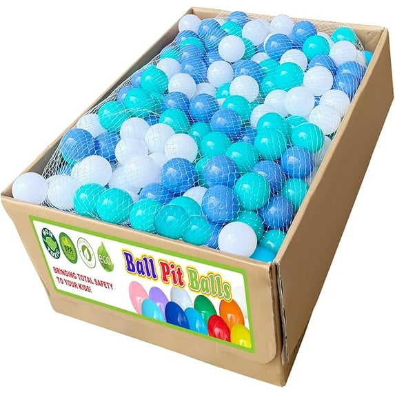 YUFER 500 Pcs Ball Pit Balls - 2.2" BPA-Free Plastic, Sensory Play for ...