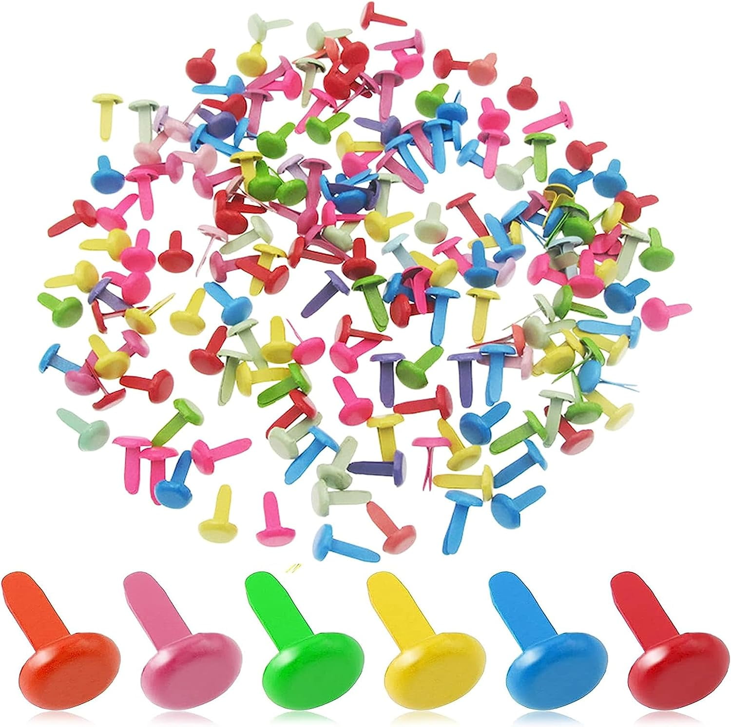 500 Pcs Mini Split Pins for Crafts Fasteners Mini Brads Split Pins ...