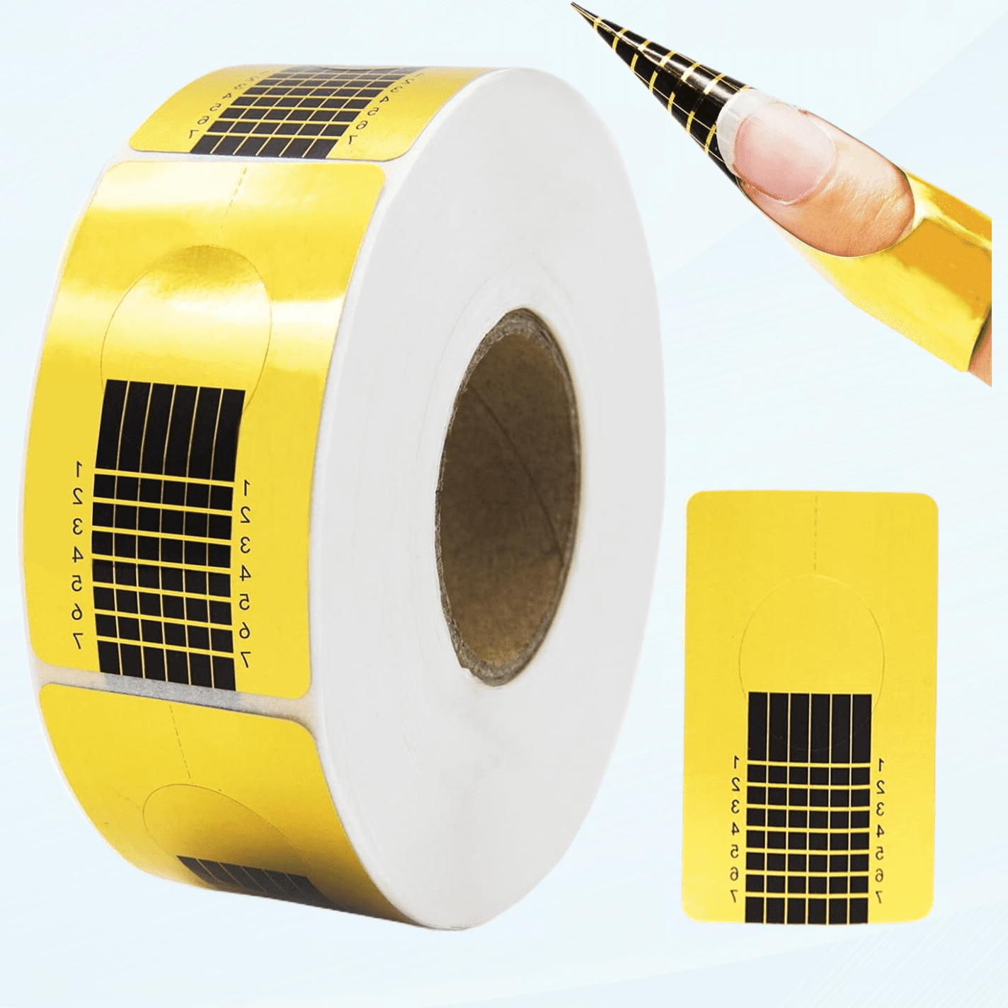 500 Pcs Nail Forms for Gel Builder, Self Adhesive Nail Extension ...