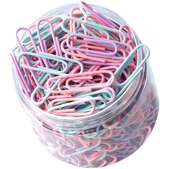 500 Pcs Paper Clips, Colorful Paper Clip, Metal Paper Clips, Small ...