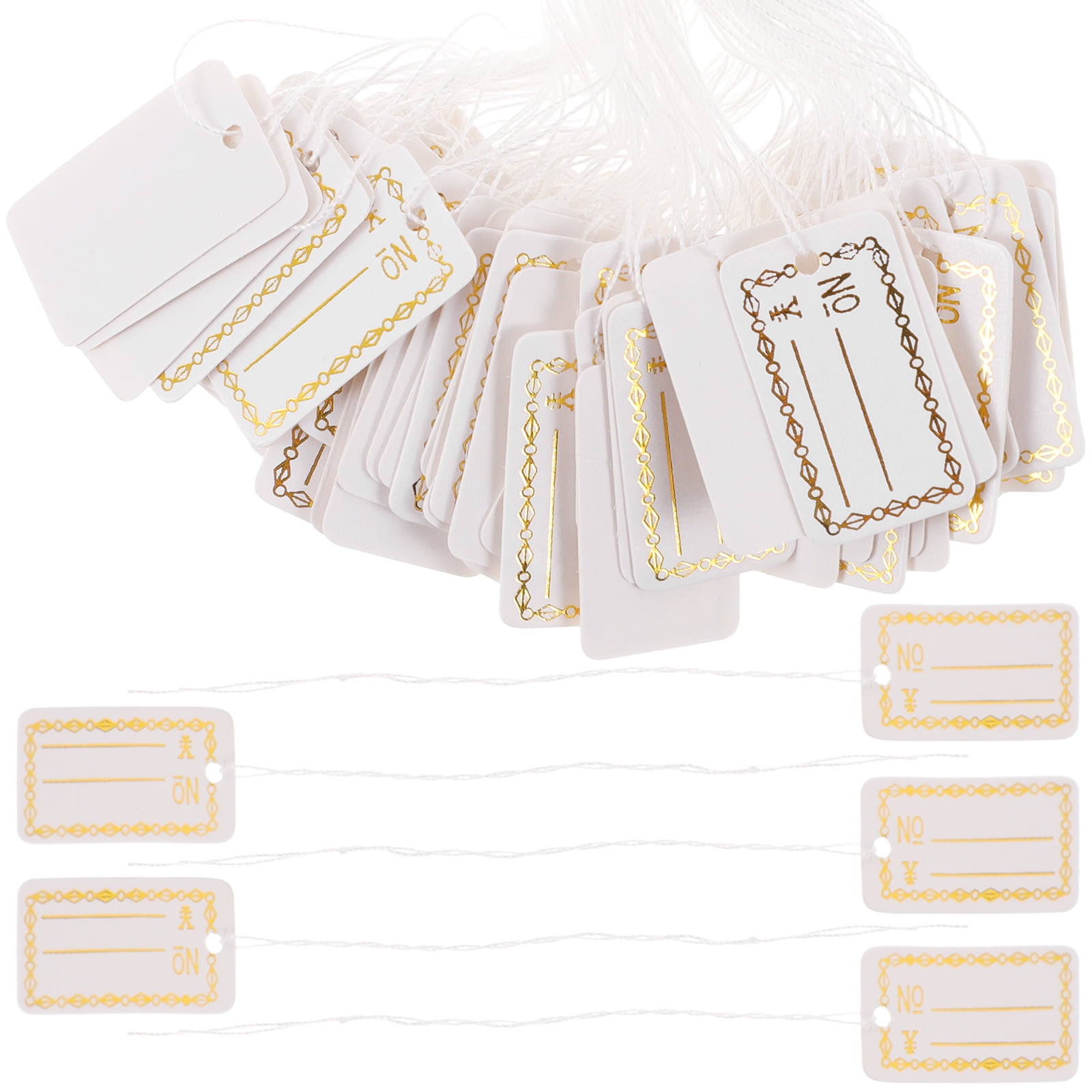 500 Pcs Price Tag Labels Clothing Tags with Wire Costumized Gift ...