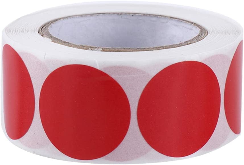 500 Pcs Round Dot Stickers Roll, Colorful Color-Code Dot Stickers, 1 ...