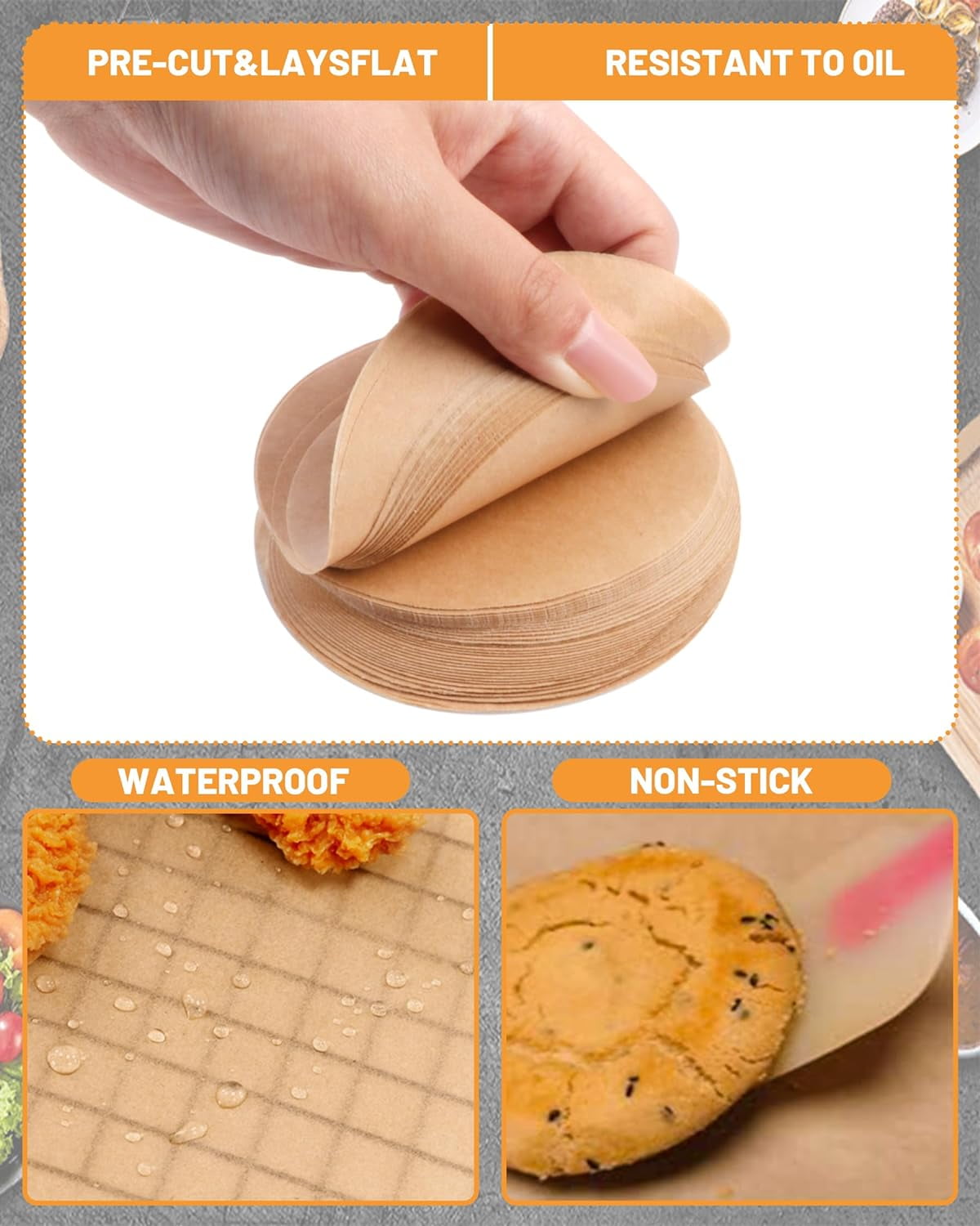 500 Pcs Round Parchment Paper Liners, 4 Inch Non-Stick Baking Sheets ...