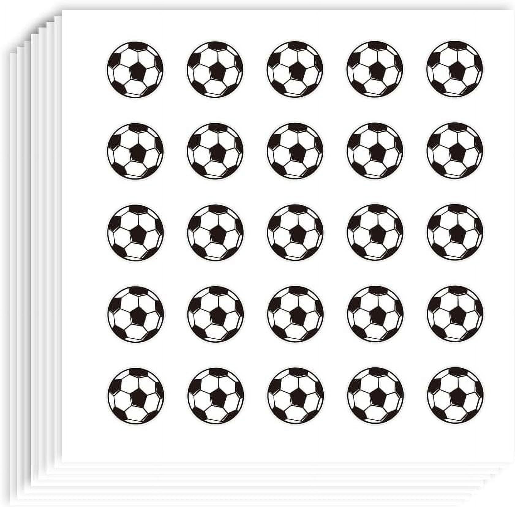 500 Pcs Self-Adhesive Football Stickers 0.5 Inch Football Scrapbook ...