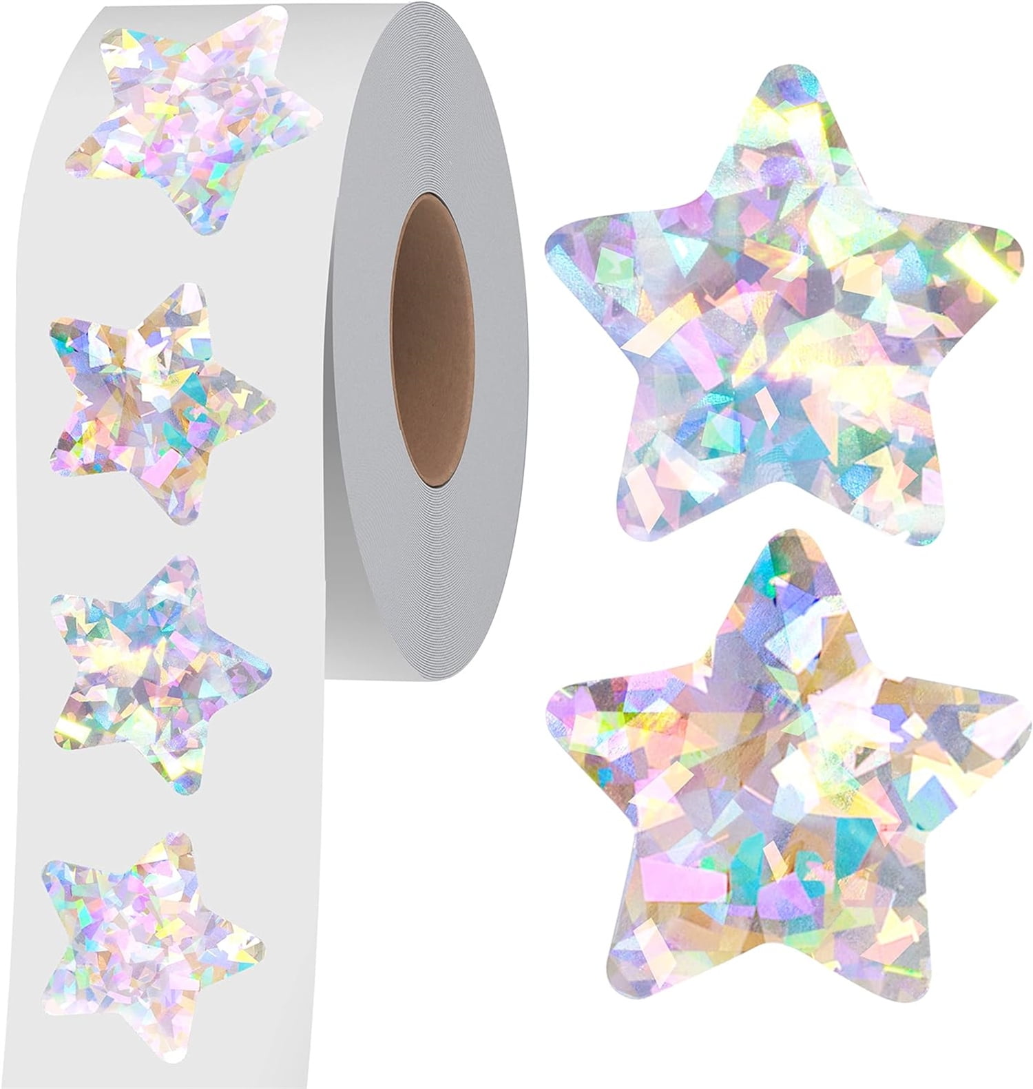 500 Pcs Silvery Reward Stickers,Happon Star Stickers for Reward Chart ...