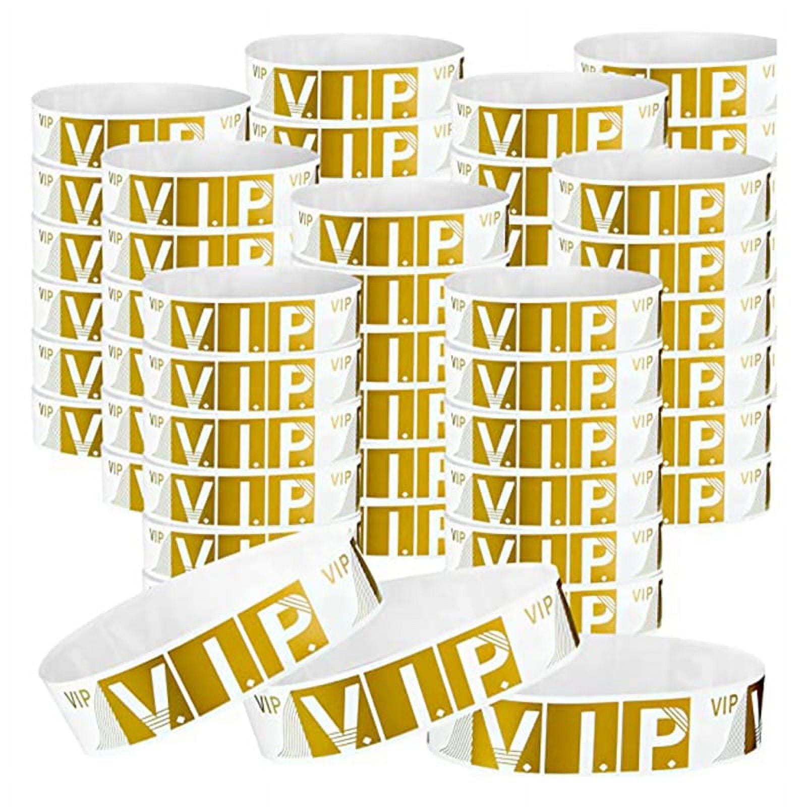 500 Pcs VIP Wristbands Event Bracelets Personalized Wrist Bands Colored ...