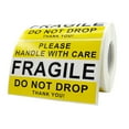500Pcs/Roll Fragile Sticker Warning Label Strong Adhesive for Business ...