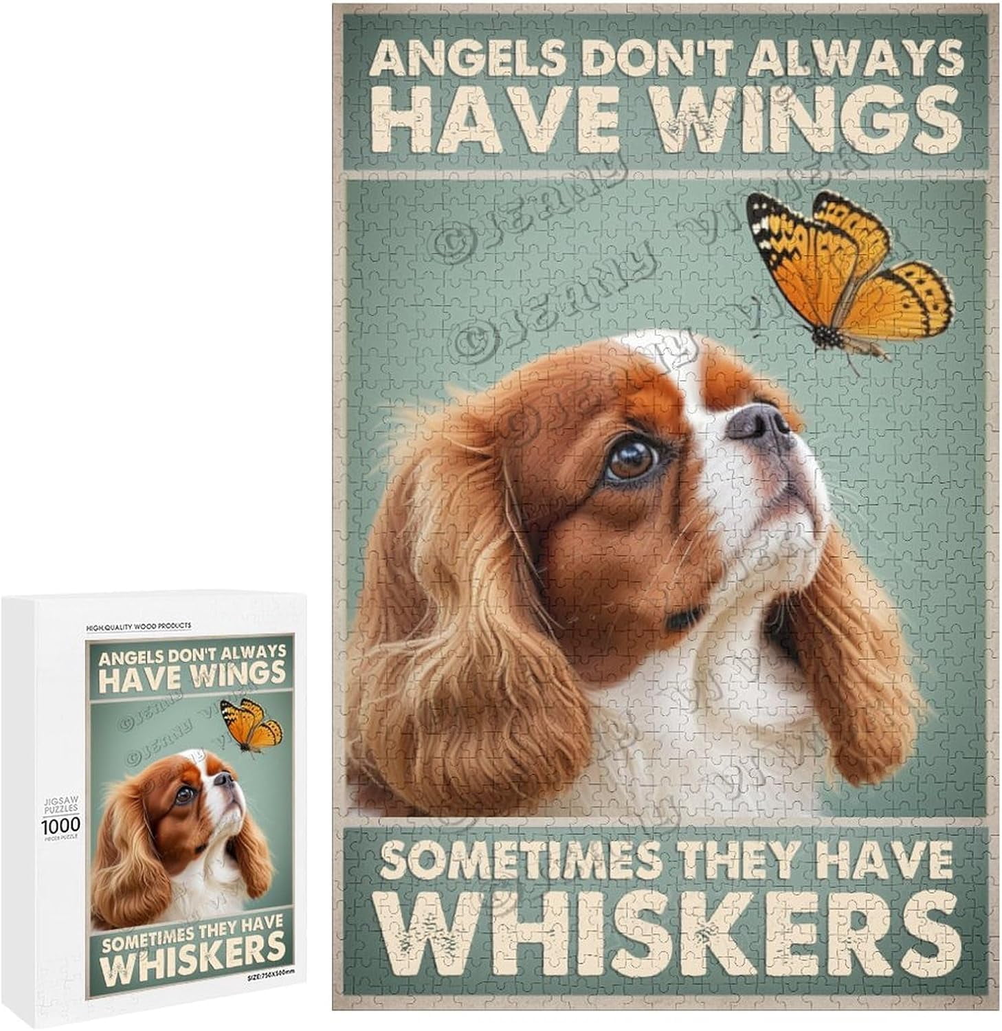 500 Piece Adult Jigsaw Featuring Adorable Cavalier King Charles ...