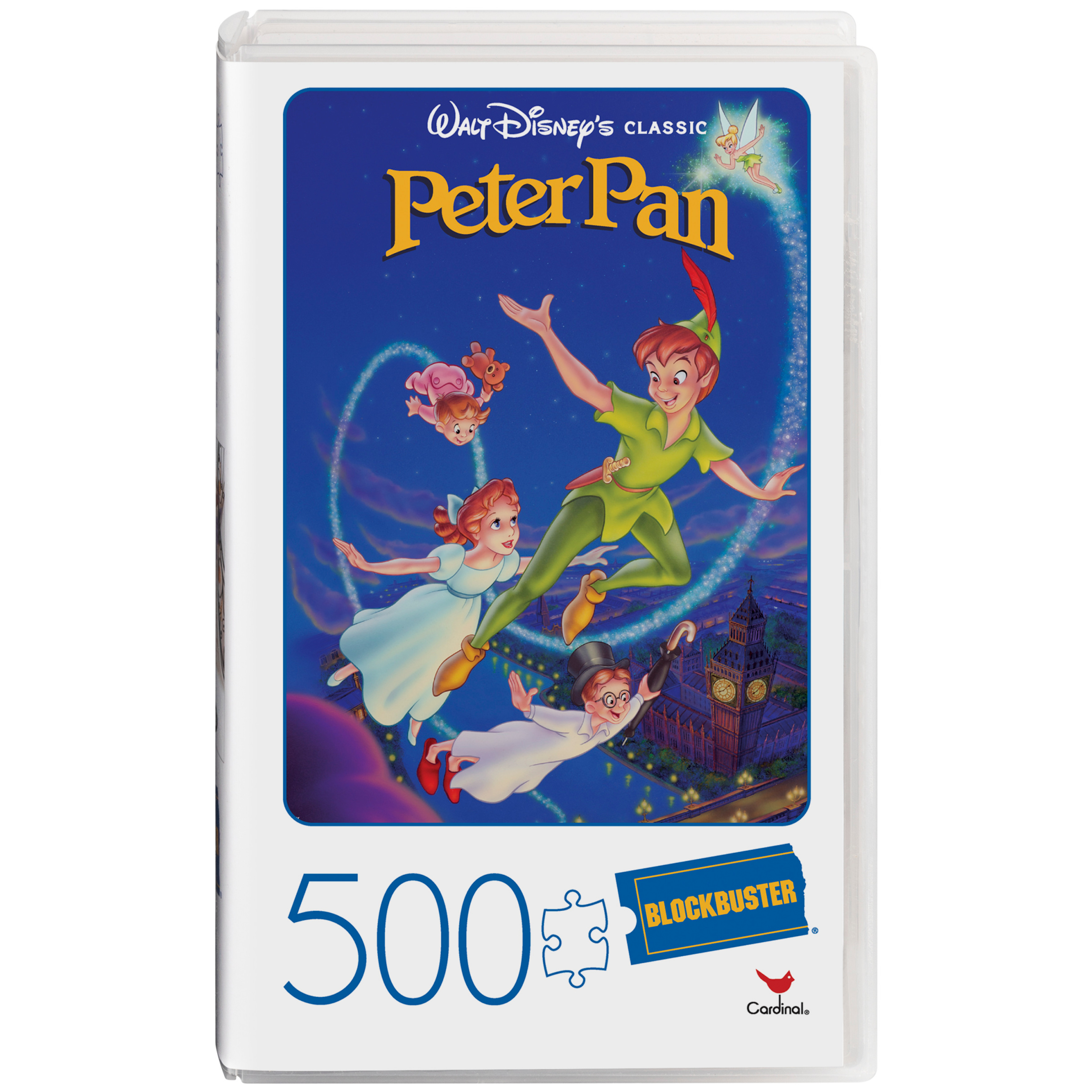 500-Piece Adult Jigsaw Puzzle in Plastic Retro Blockbuster VHS Video Case, Peter Pan - Walmart.com