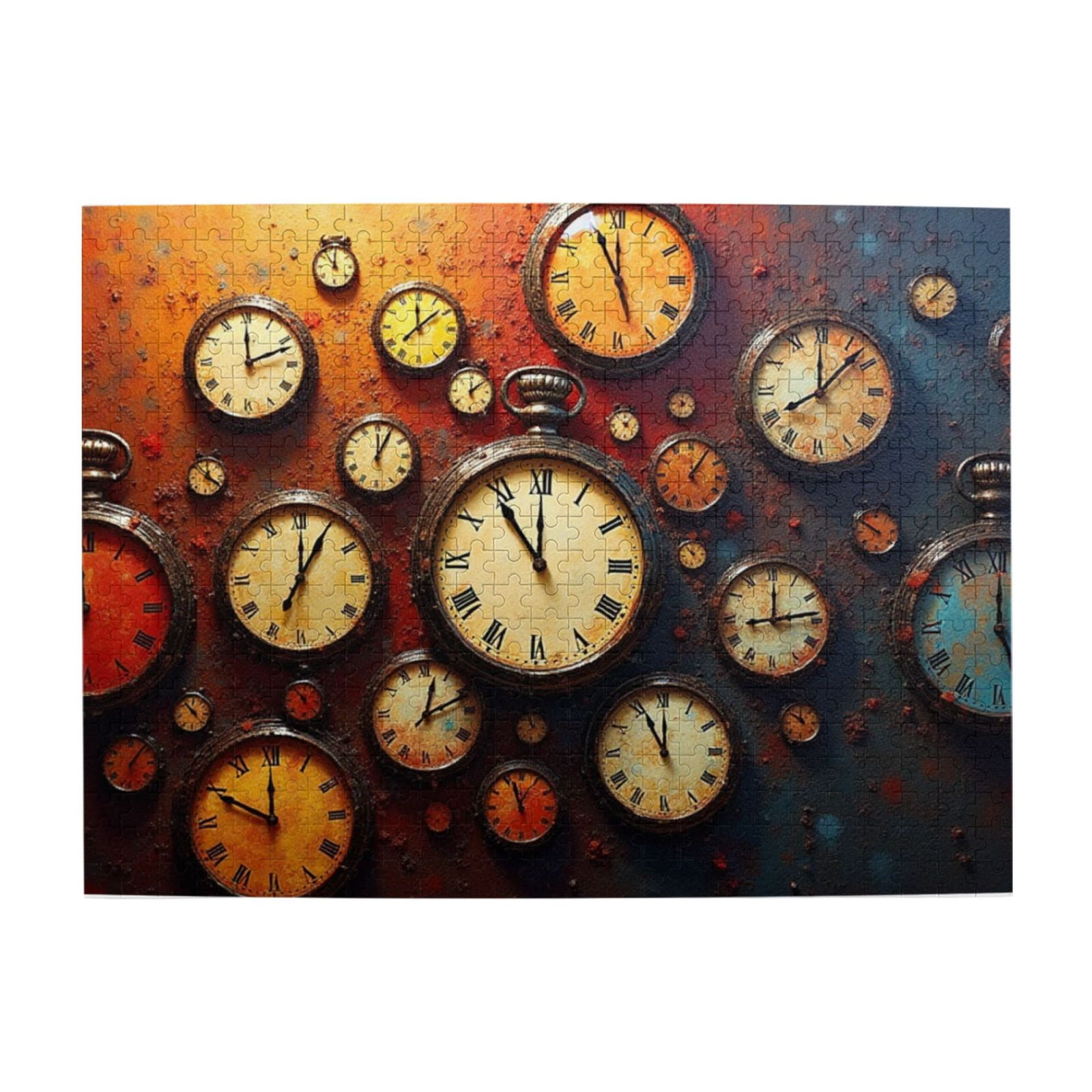 500 Piece Antique Clocks Jigsaw Puzzle For Adults Challenging And ...