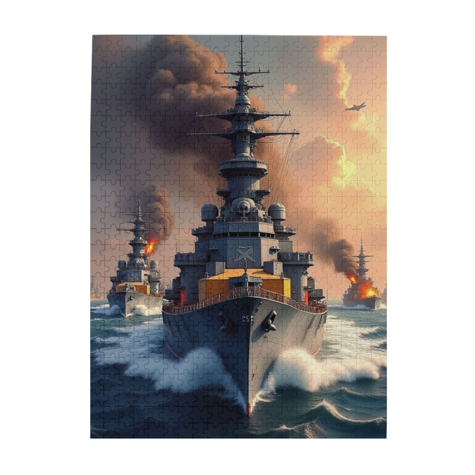500 Piece Battleship Jigsaw Puzzle For Adults Challenging Naval Artwork ...