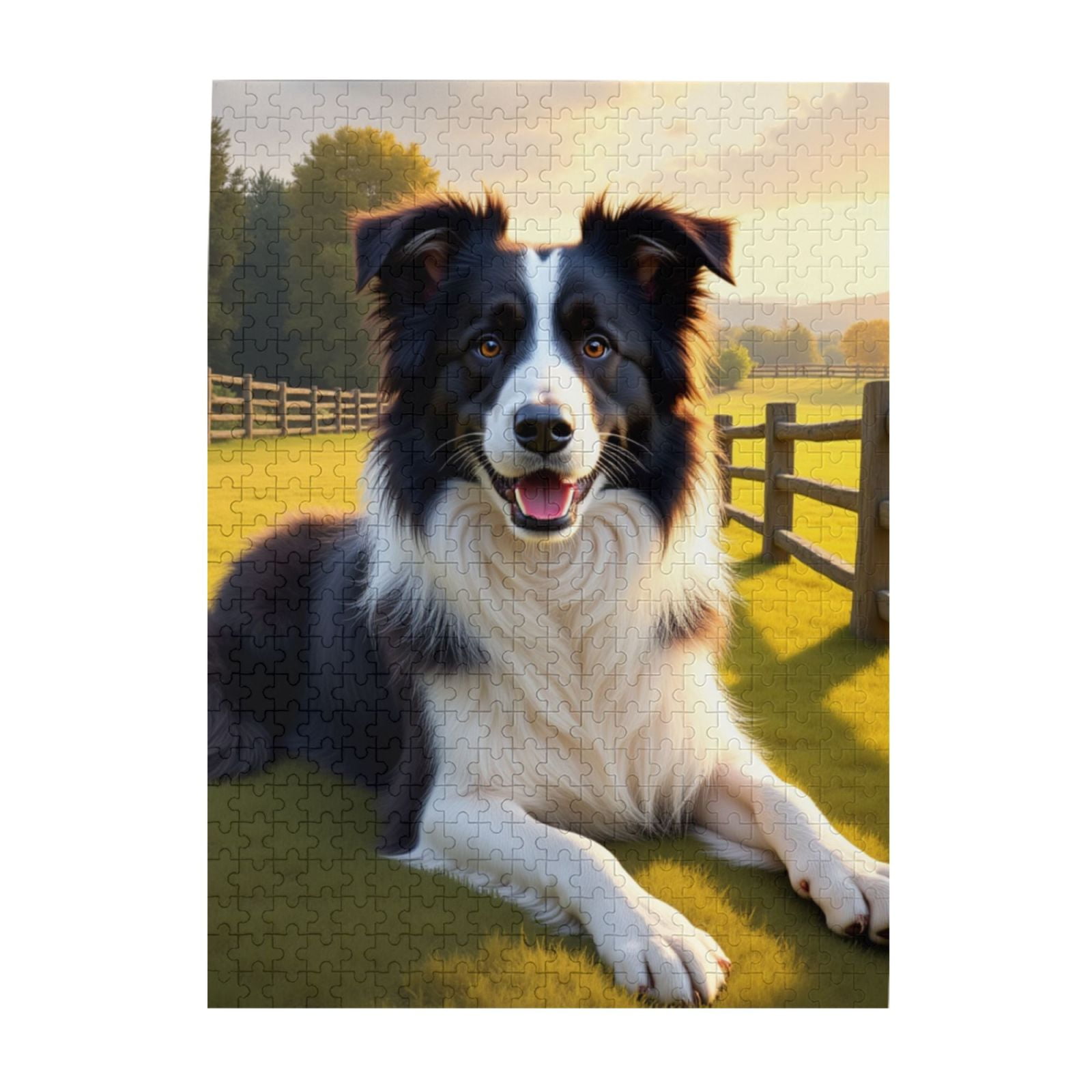 500 Piece Border Collie Jigsaw Puzzle For Adults Relaxing And ...