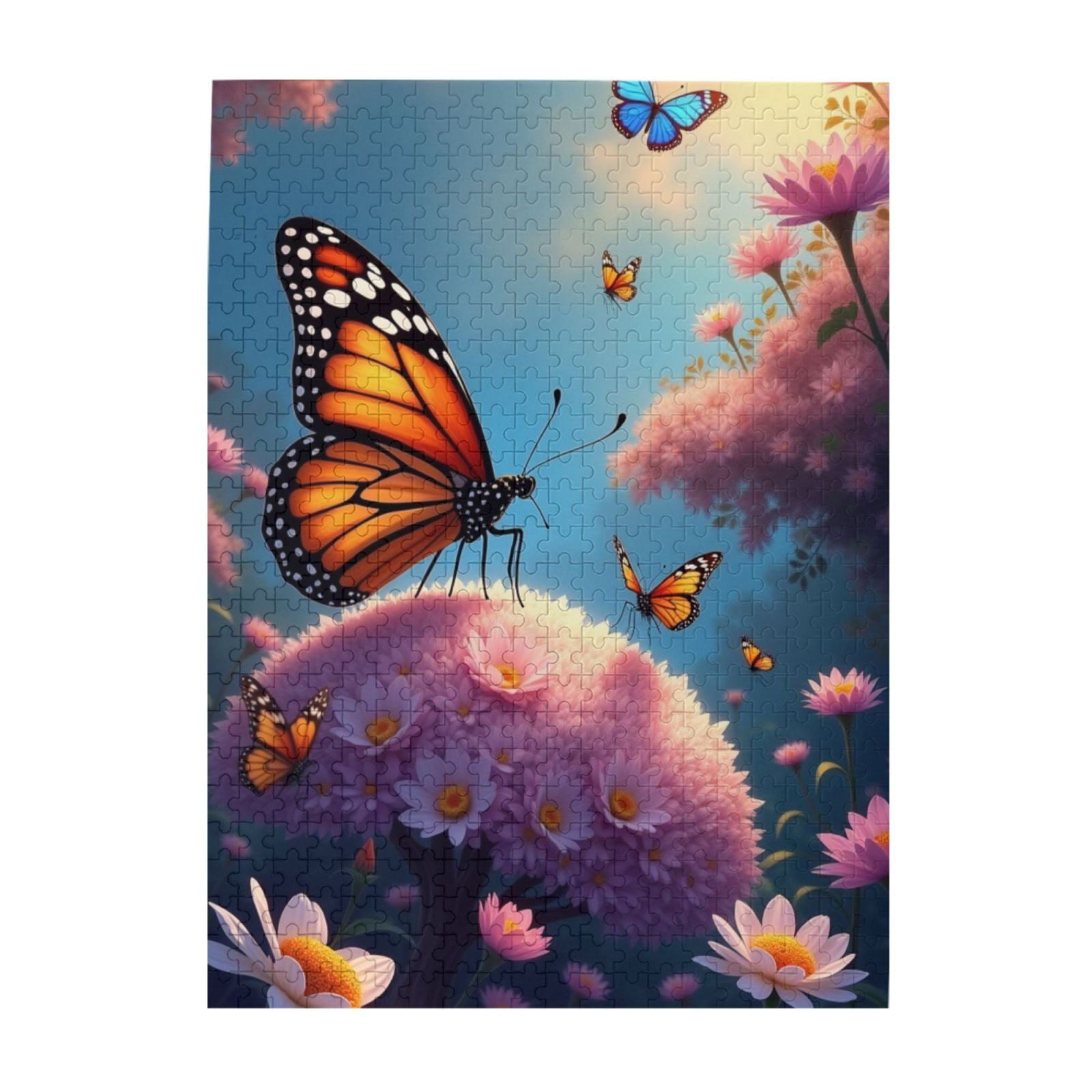 500 Piece Butterfly Garden Jigsaw Puzzle For Adults – Featuring Vibrant ...