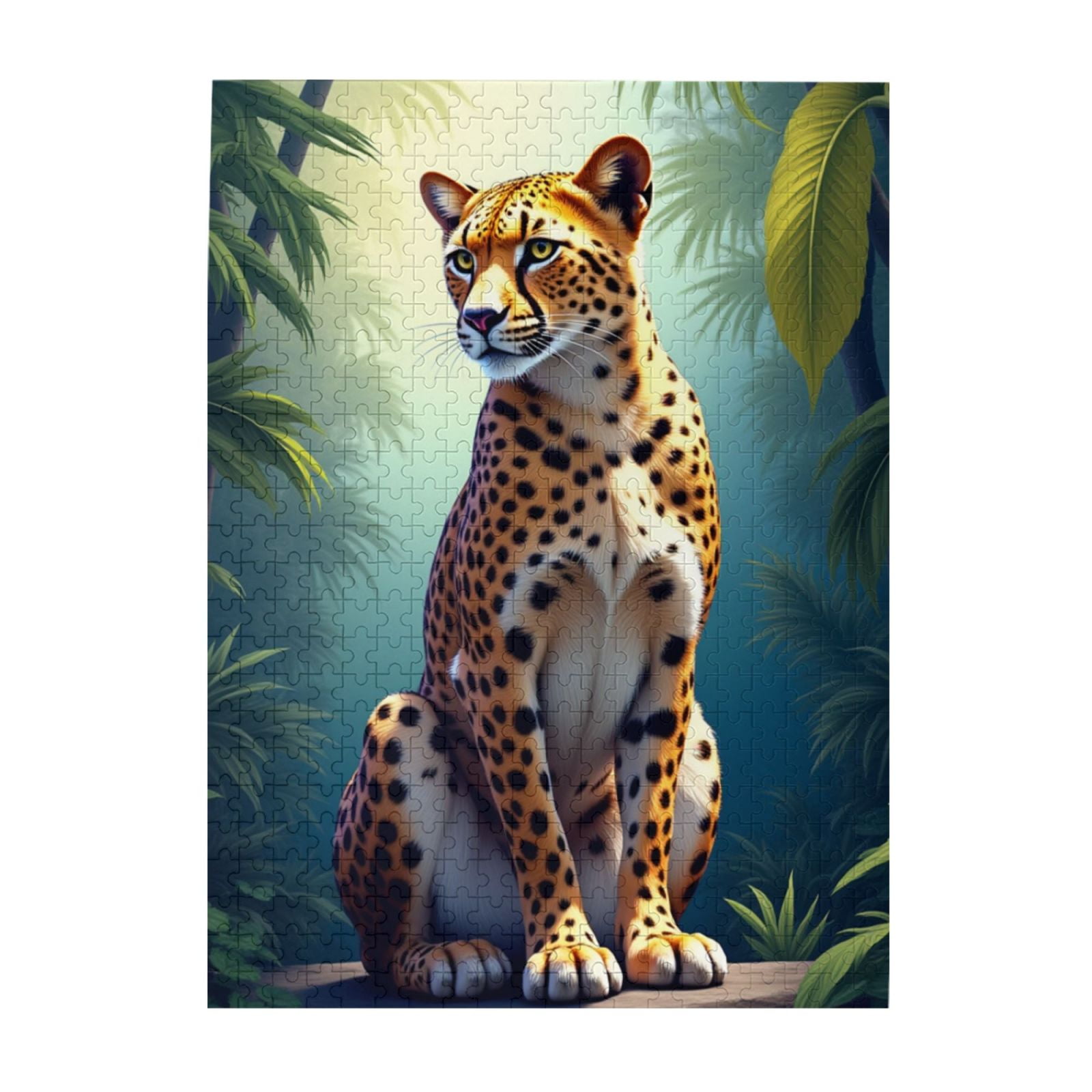 500 Piece Cheetah In Jungle Jigsaw Puzzle For Adults Challenging And ...