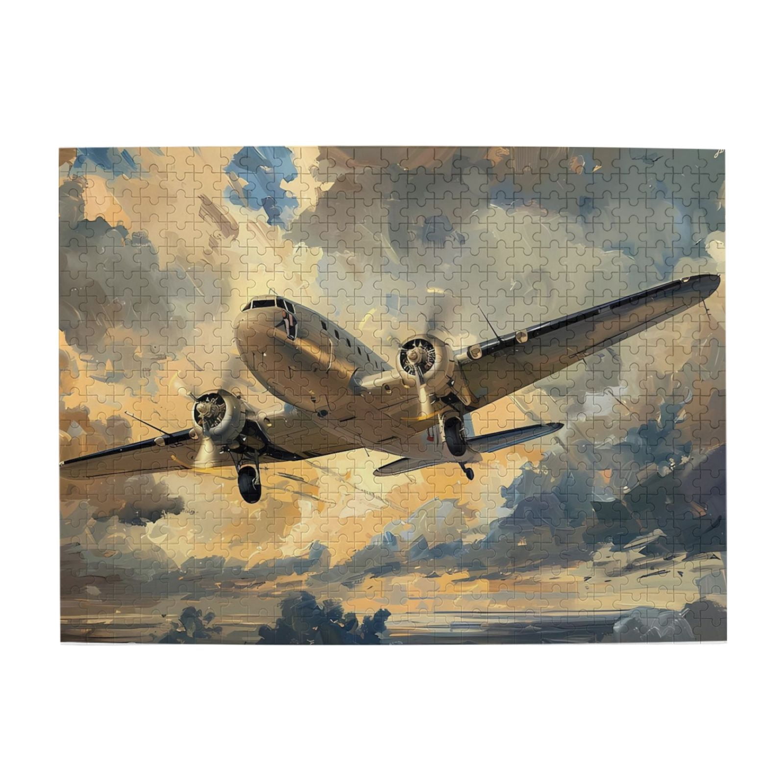 500 Piece Classic Aircraft Jigsaw Puzzle For Adults – Artistic Plane ...