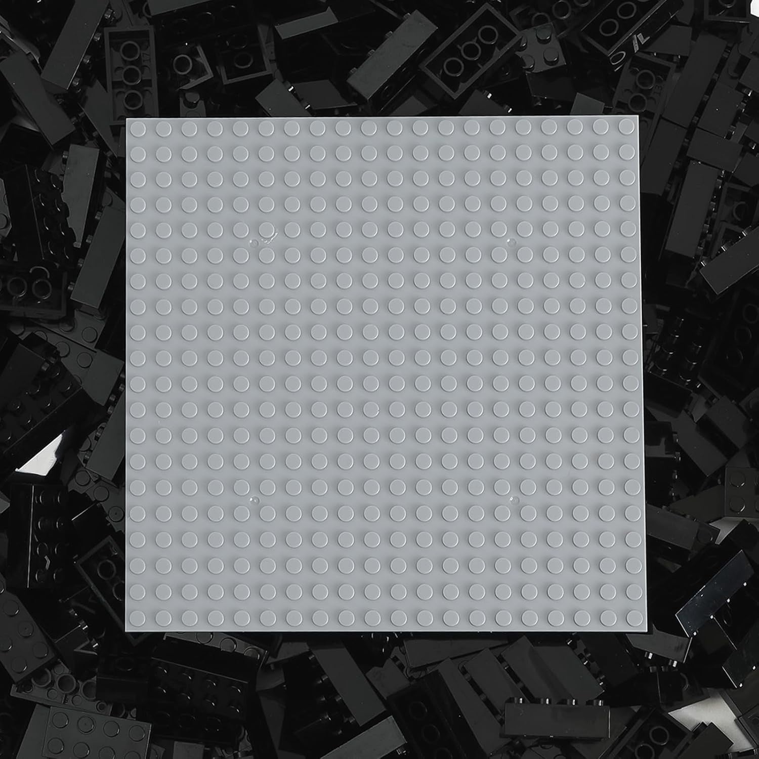 500 Piece Classic Building Bricks and 1 Gray Baseplate, 2x4 Bricks Bulk ...
