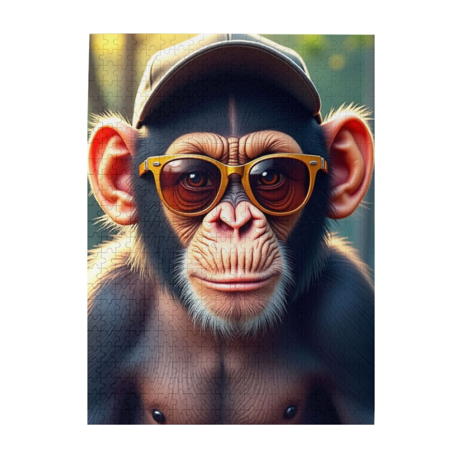 500 Piece Cool Chimp In Sunglasses Jigsaw Puzzle For Adults Challenging ...