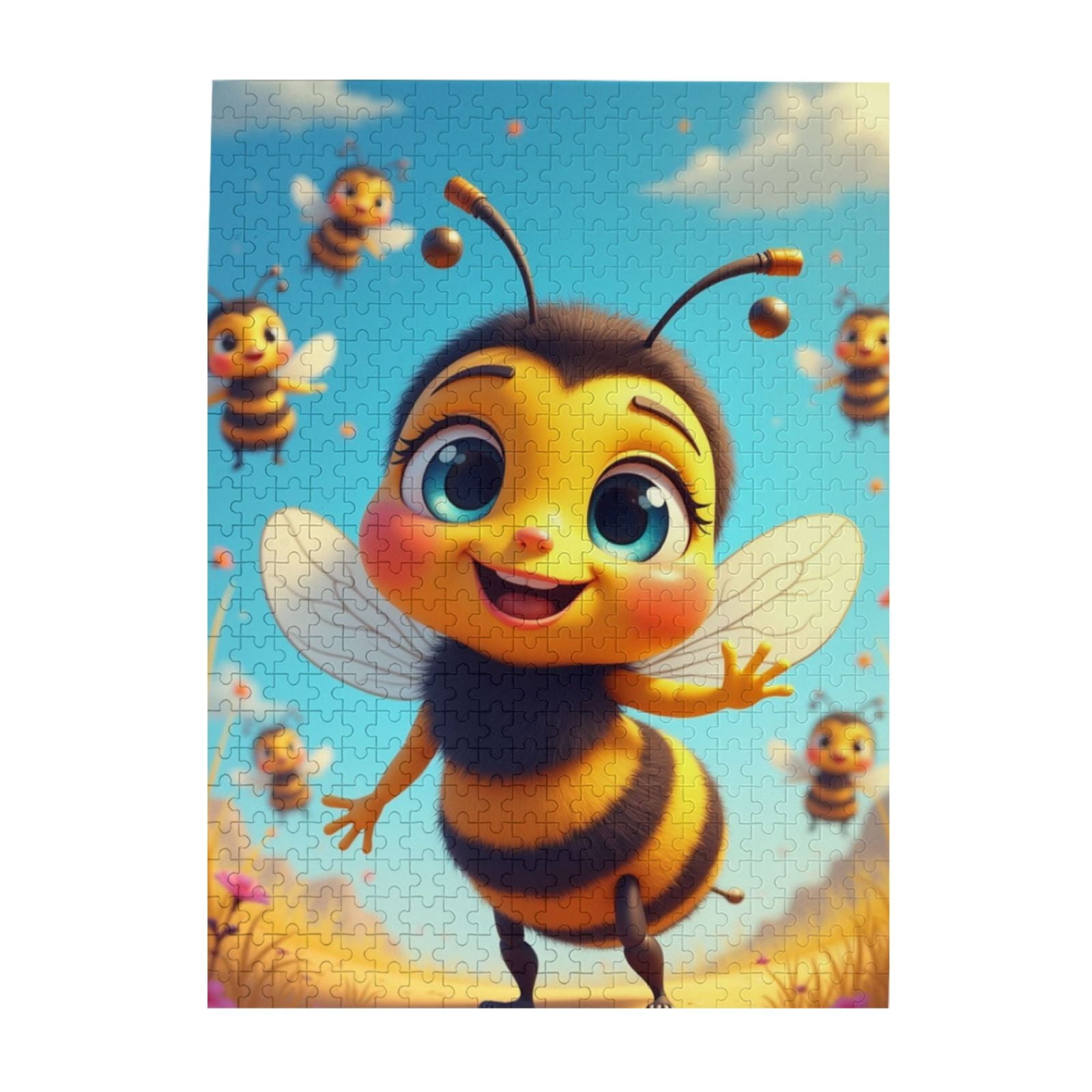 500 Piece Cute Bee Jigsaw Puzzle For Adults – Fun & Challenging Brain ...